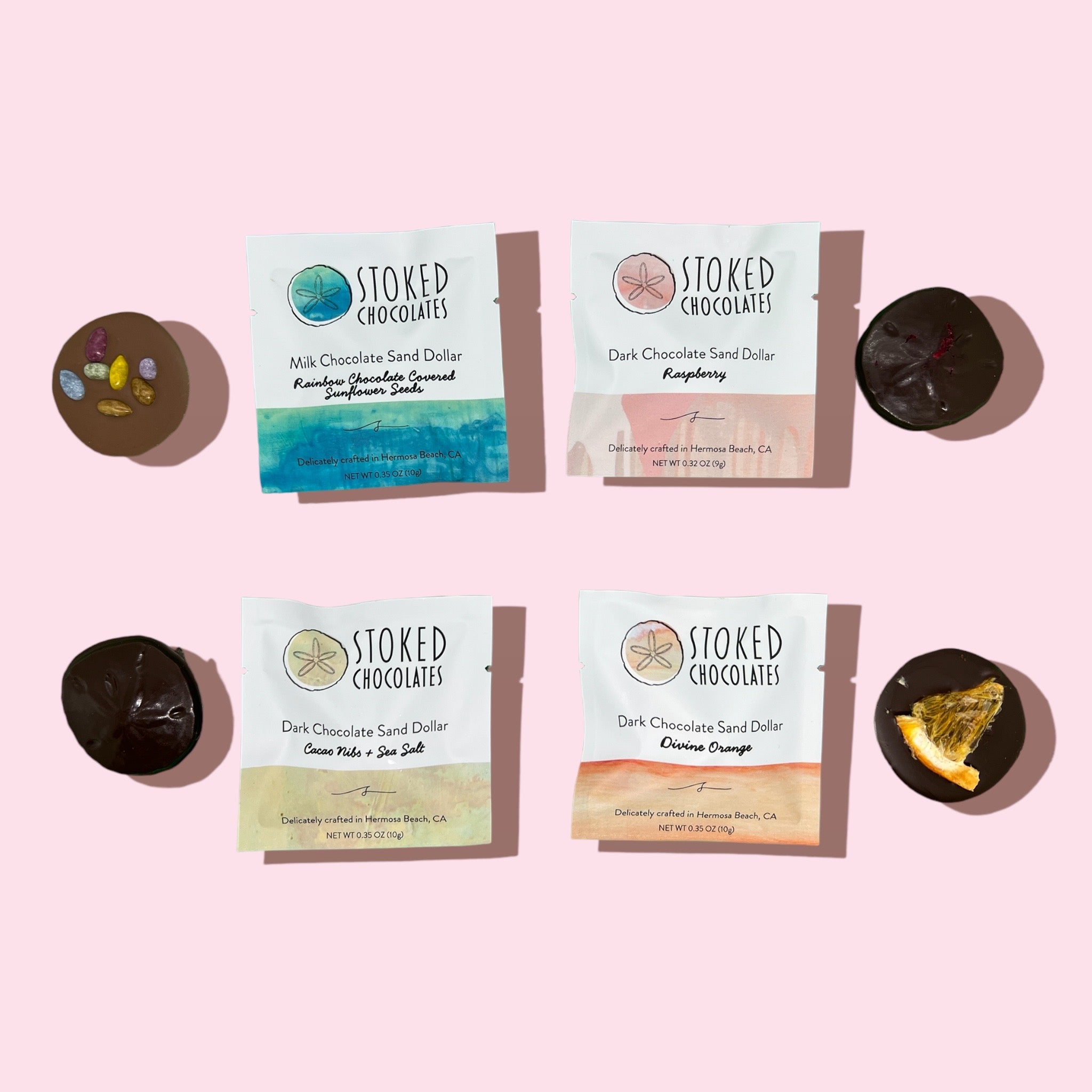 Sand Dollars, 4pc – Stoked Chocolates